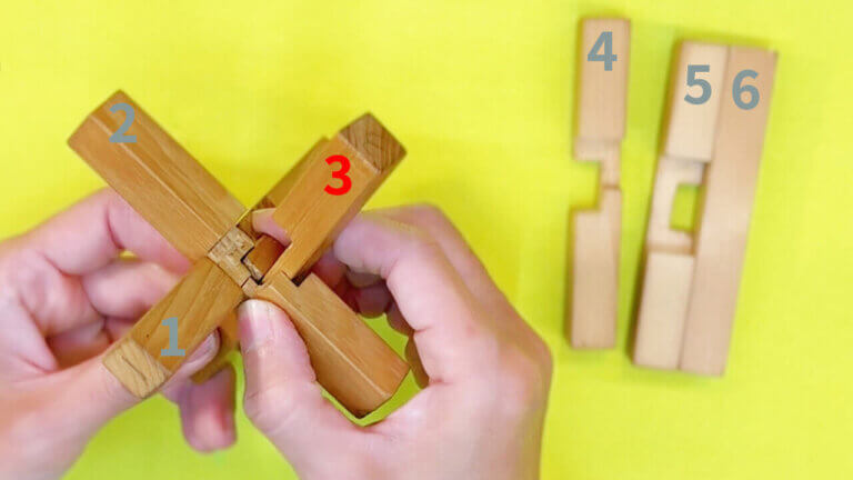 魯班鎖 - 組裝好簡單！步驟解析！ - Mimi Plant Sky